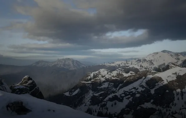 Обои Горы, Дикий Запад, Пейзаж, Mountains, Wild West, Red Dead ...