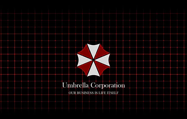 Обои red, logo, game, cross, Resident Evil, Umbrella, book, evil ...