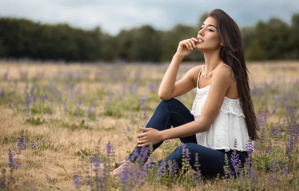 Обои лето, девушка, Alejandra на телефон и рабочий стол, раздел девушки ...