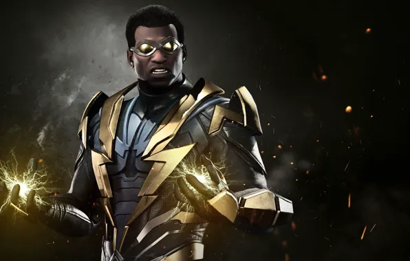 Обои game, lightning, hero, suit, DC Comics, uniform, spark, super hero ...