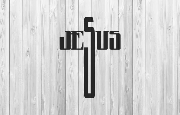 Обои white, wood, cross, Typography, Jesus, Jesus Christ на телефон и ...