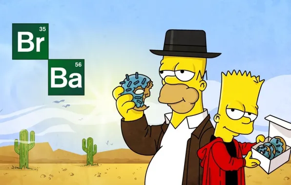 Обои simpsons, breaking bad, во все тяжкие картинки на рабочий стол ...