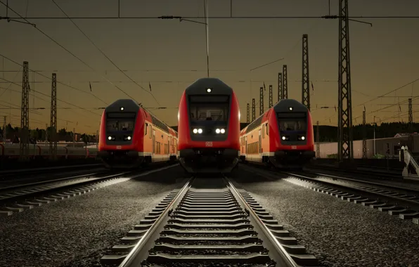 Скачать обои Поезда, Germany, Trains, Locomotives, Train Sim World 2020 ...