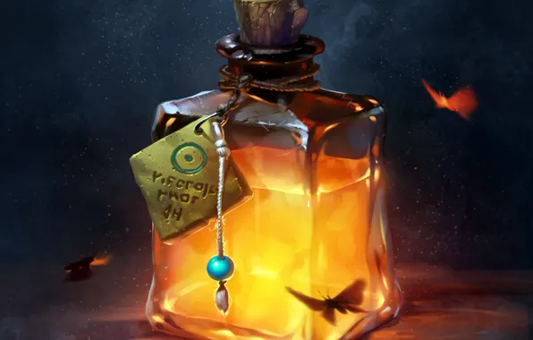 Обои fire, fantasy, liquid, digital art, artwork, fantasy art ...