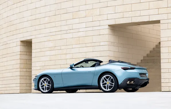 Скачать обои Ferrari, convertible, Roma, Ferrari Roma Spider, раздел ...