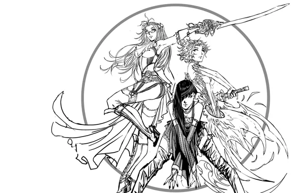 Скачать обои чёрно-белая, style, комикс, manga, random, Stjepan Sejic ...