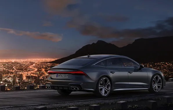 Обои Audi, вечер, Audi A7, 2019, S7 Sportback на телефон и рабочий стол ...