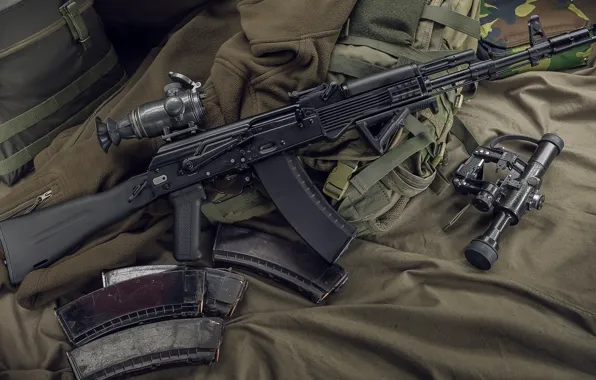 Обои оружие, автомат, weapon, калашников, ак-74, assault Rifle на ...