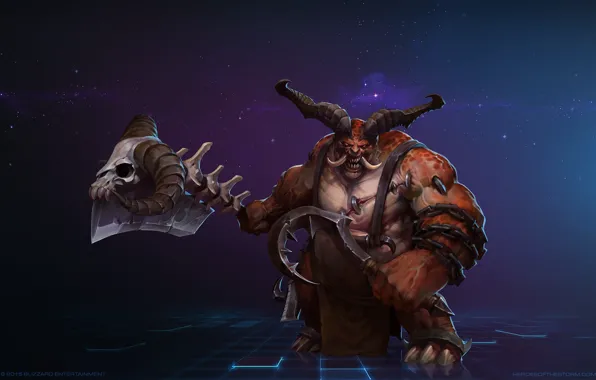 Обои Blizzard, Art, Diablo 3, Diablo, Butcher, Mr--Jack, Flesh Carver ...