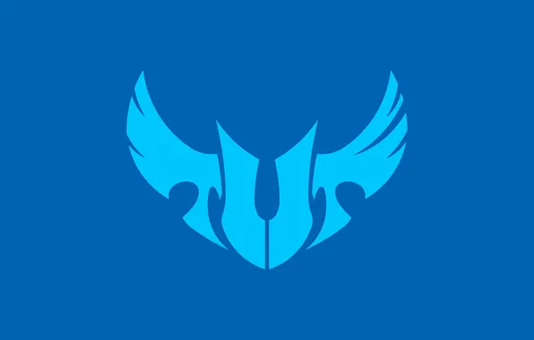 Скачать обои Логотип Asus Голубой Фон Gaming Бирюзовый Tuf Asus Tuf Gaming АСУС раздел