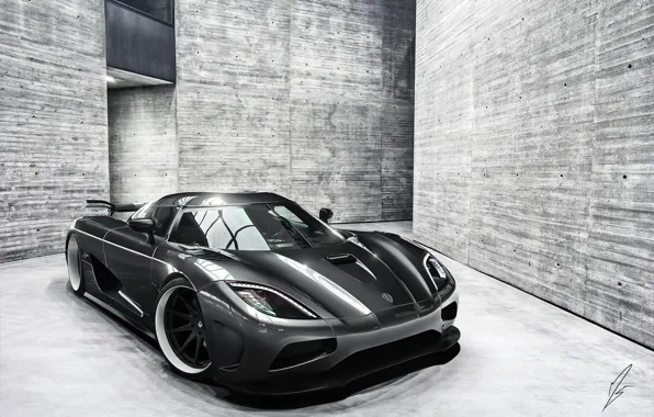 Обои Koenigsegg, Front, Agera, Supercar, Silver, Spoiler, Ligth на ...