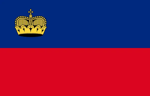 Скачать обои полосы, фон, корона, флаг, fon, flag, liechtenstein ...