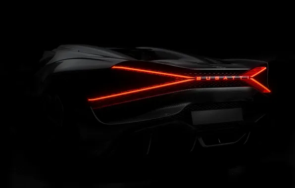Обои BLACK, Mistral, W16, Taillight, Bugatti Mistral, Back Lights, Red ...