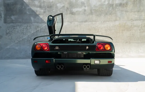Обои Lamborghini, Diablo, rear view, Lamborghini Diablo SE30 на телефон ...