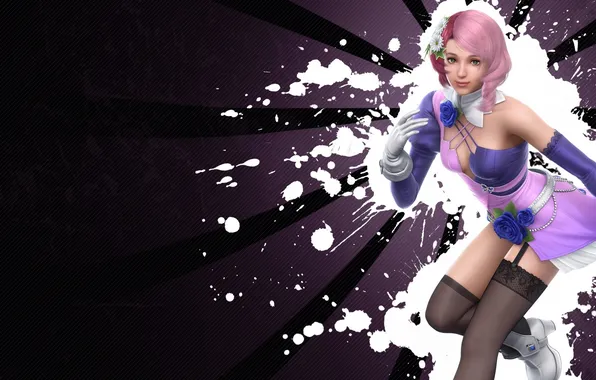 Скачать обои чулки девушка платье Alisa Bosconovitch Tekken 6