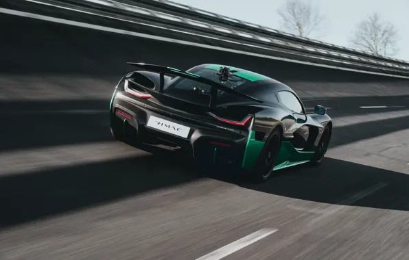 Обои Rimac, rear view, Nevera, Rimac Nevera Time Attack картинки на ...