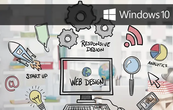 Обои windows, design, web, windows 10, windows10 на телефон и рабочий стол, раздел разное ...