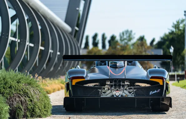 Скачать обои Pagani, Pagani Zonda R, Zonda, rear view, track car ...