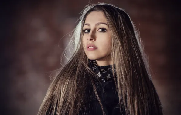 Обои Девушка, Фото, Взгляд, Модель, Лицо, Girl, Волосы, Глаза на ...