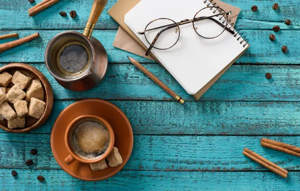 Обои фон, кофе, сахар, корица на телефон и рабочий стол, раздел еда ...