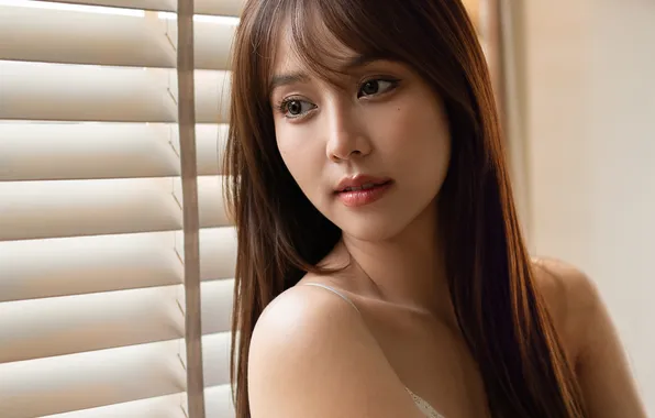 Обои взгляд, портрет, азиатка, Hsuan Yung Chou на телефон и рабочий стол, раздел девушки ...