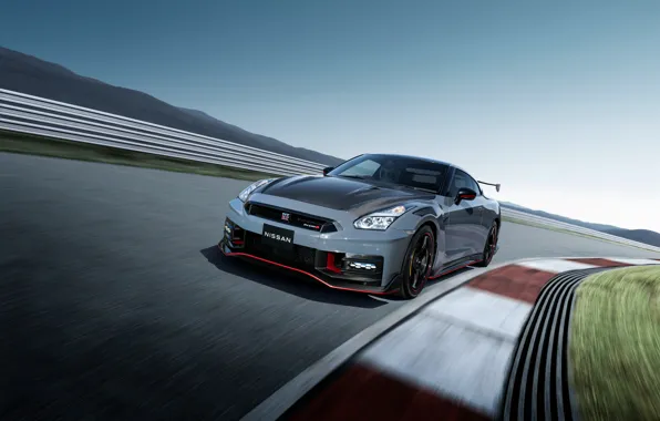 Скачать обои Nissan, GT-R, R35, racing track, 2023, Nissan GT-R Nismo ...