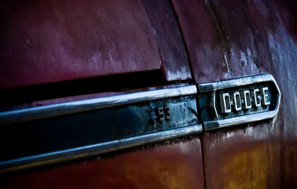 Обои car, logo, old, rust на телефон и рабочий стол, раздел dodge ...