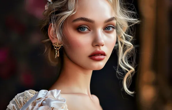 Обои девушка, лицо, портрет, арт на телефон и рабочий стол, раздел ии ...