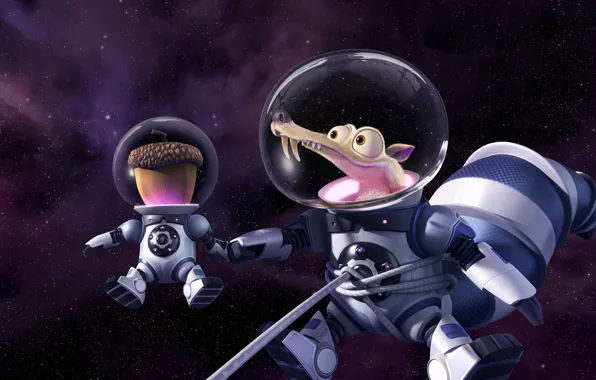 Обои cinema, Ice Age, stars, cartoon, movie, animal, planet, nuts, film ...