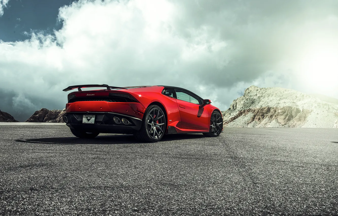 Обои Lamborghini, Red, ламборджини, 2015, LP 610-4, Huracan, хуракан ...