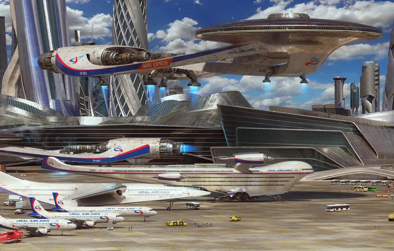 Обои fantasy, aircraft, science fiction, spaceship, airplane, sci-fi ...