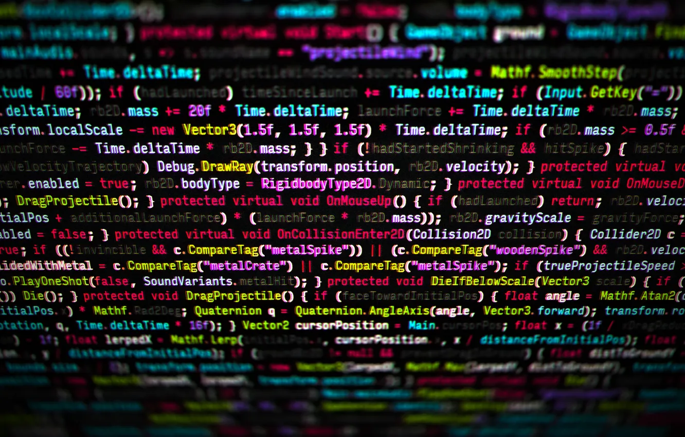 Обои Tilt Shift Code Depth Of Field Programming Blurred Programming Language Syntax