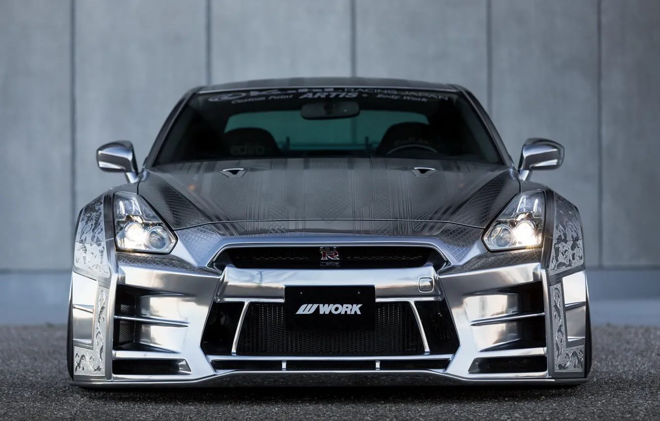 Обои GTR, Nissan, Front, Racing, View, Kuhl картинки на рабочий стол ...