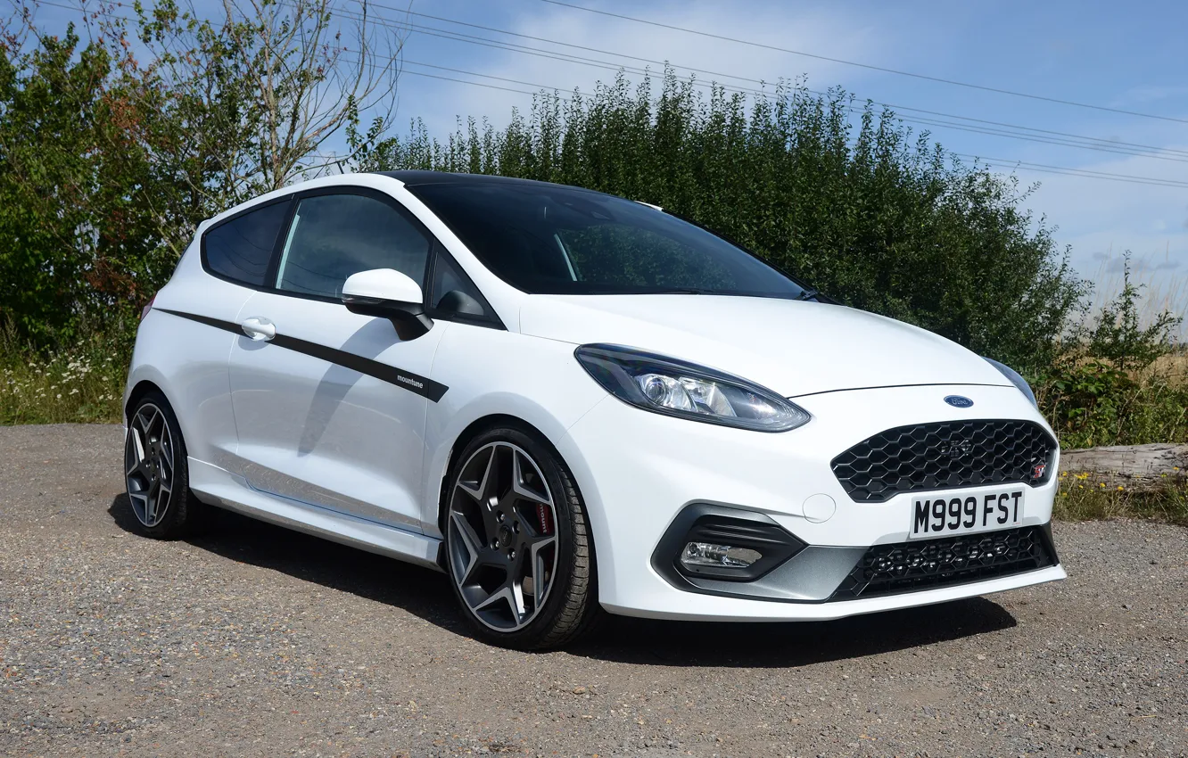 Обои Ford, Front, White, Fiesta, Mountune, Fiesta ST, Mountune ...