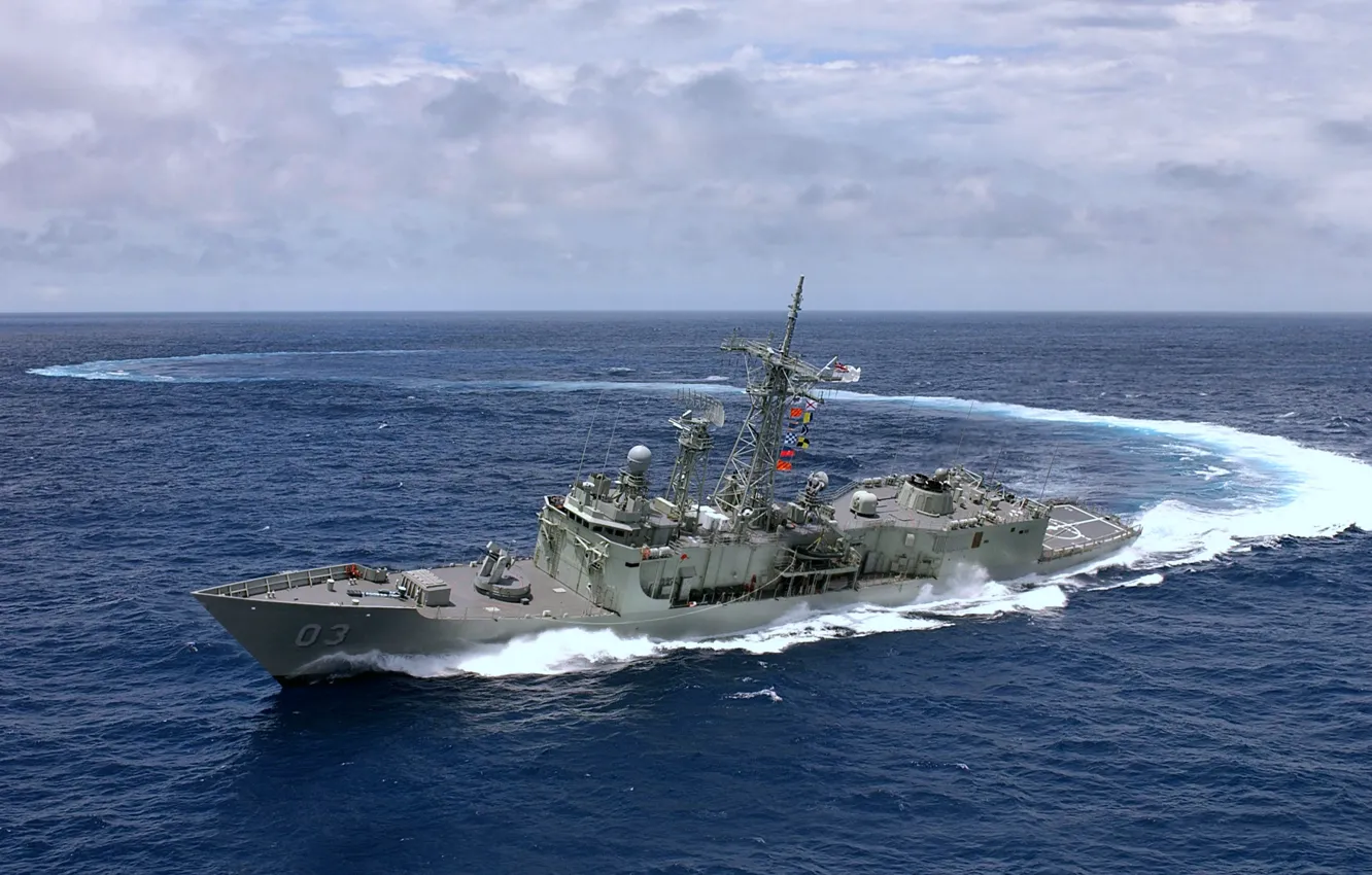 Обои фрегат, ВМС Австралии, HMAS Sydney, FFG 03 на телефон и рабочий ...