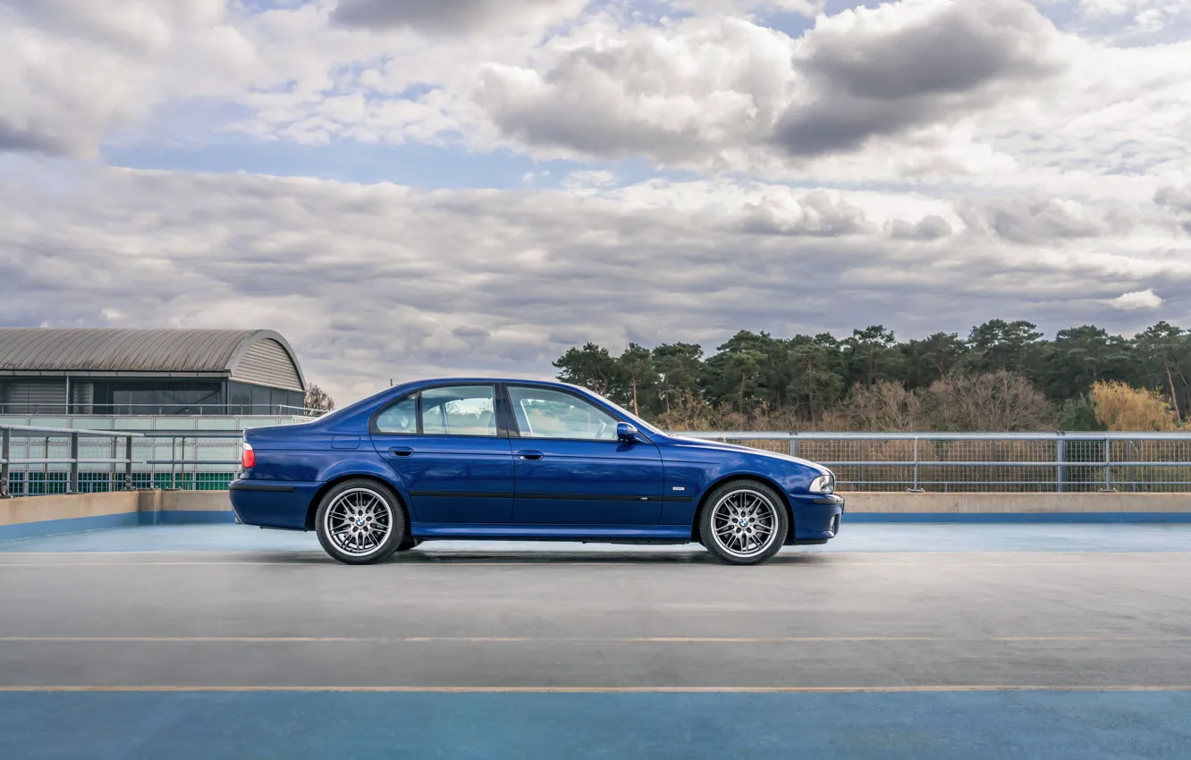 Обои BMW, blue, E39, BMW M5, side view, M5 на телефон и рабочий стол ...