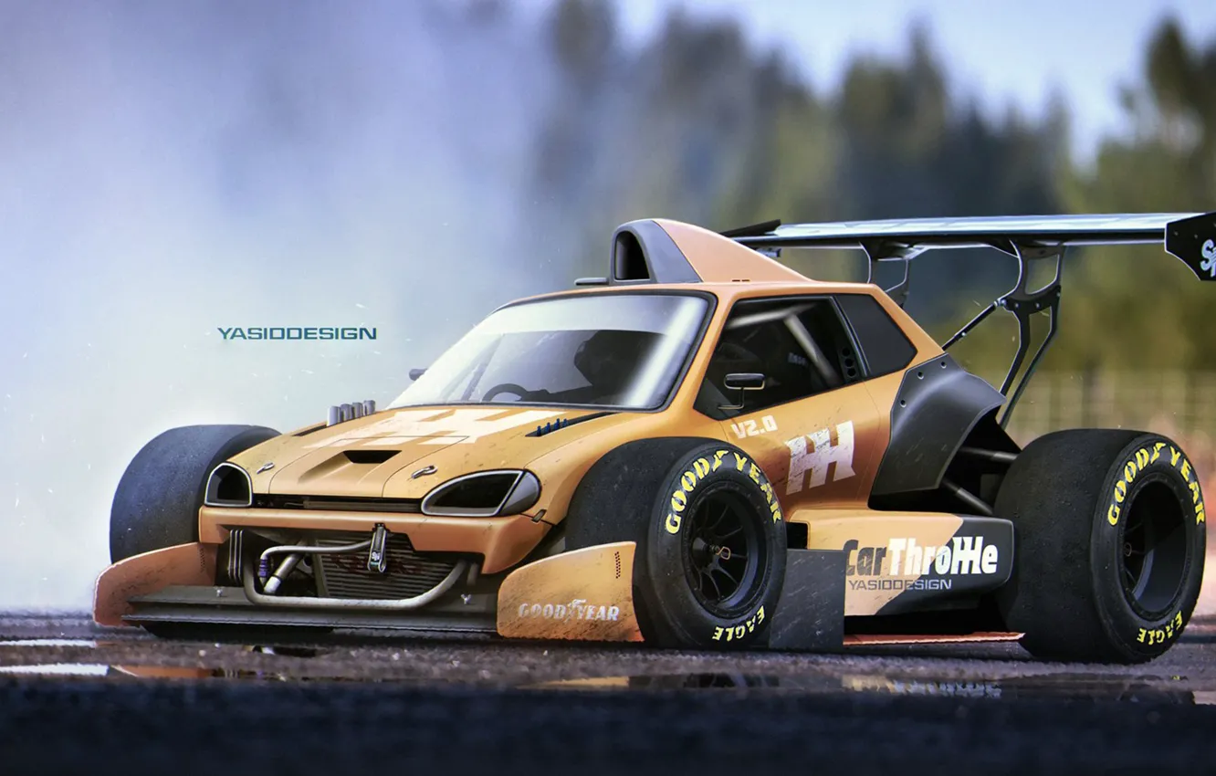 Обои Авто, Машина, Арт, Fiat, Рендеринг, Yasid Design, Yasid Oozeear ...