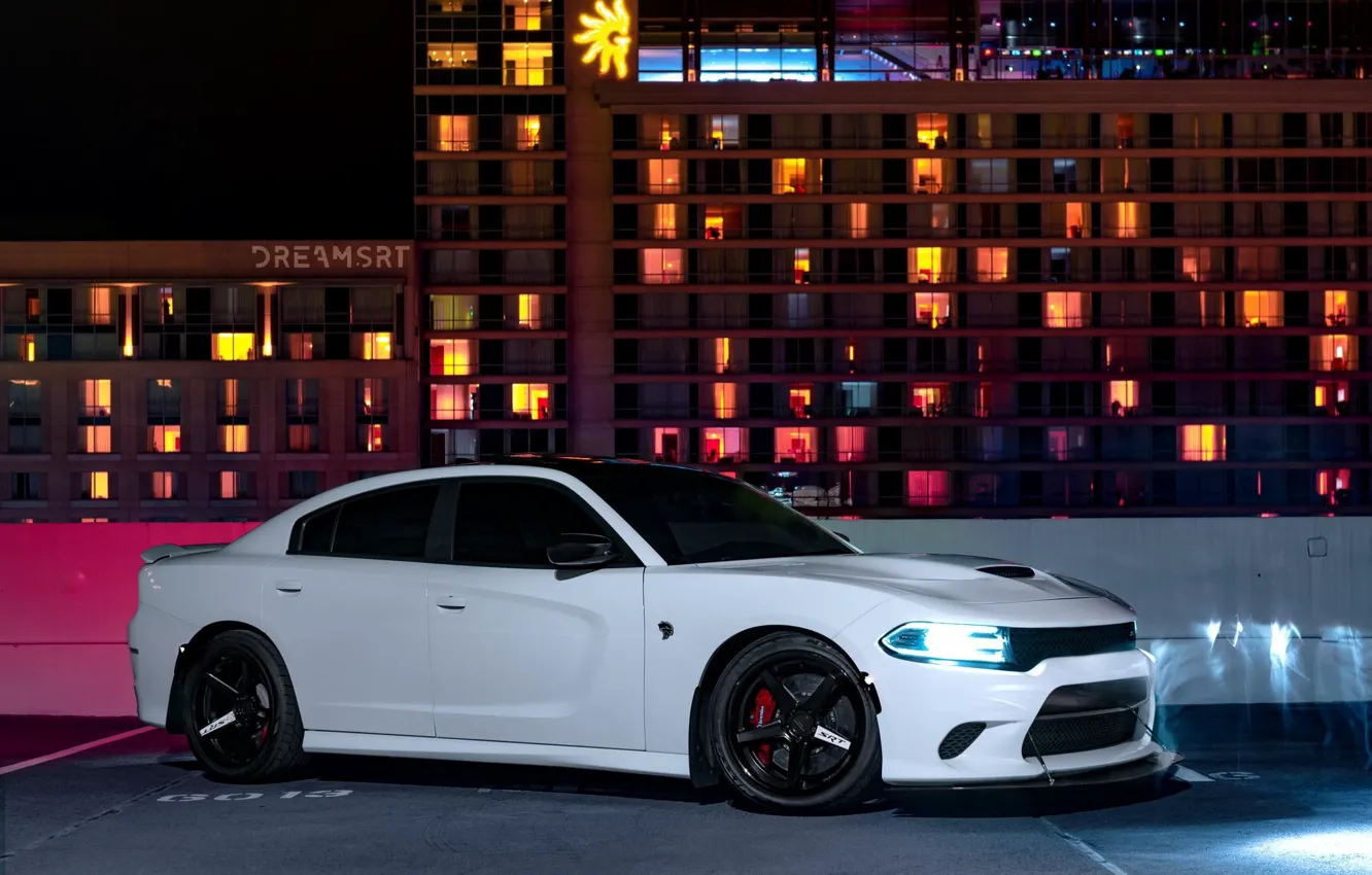 Обои Dodge, Charger, Night, SRT Hellcat на телефон и рабочий стол ...