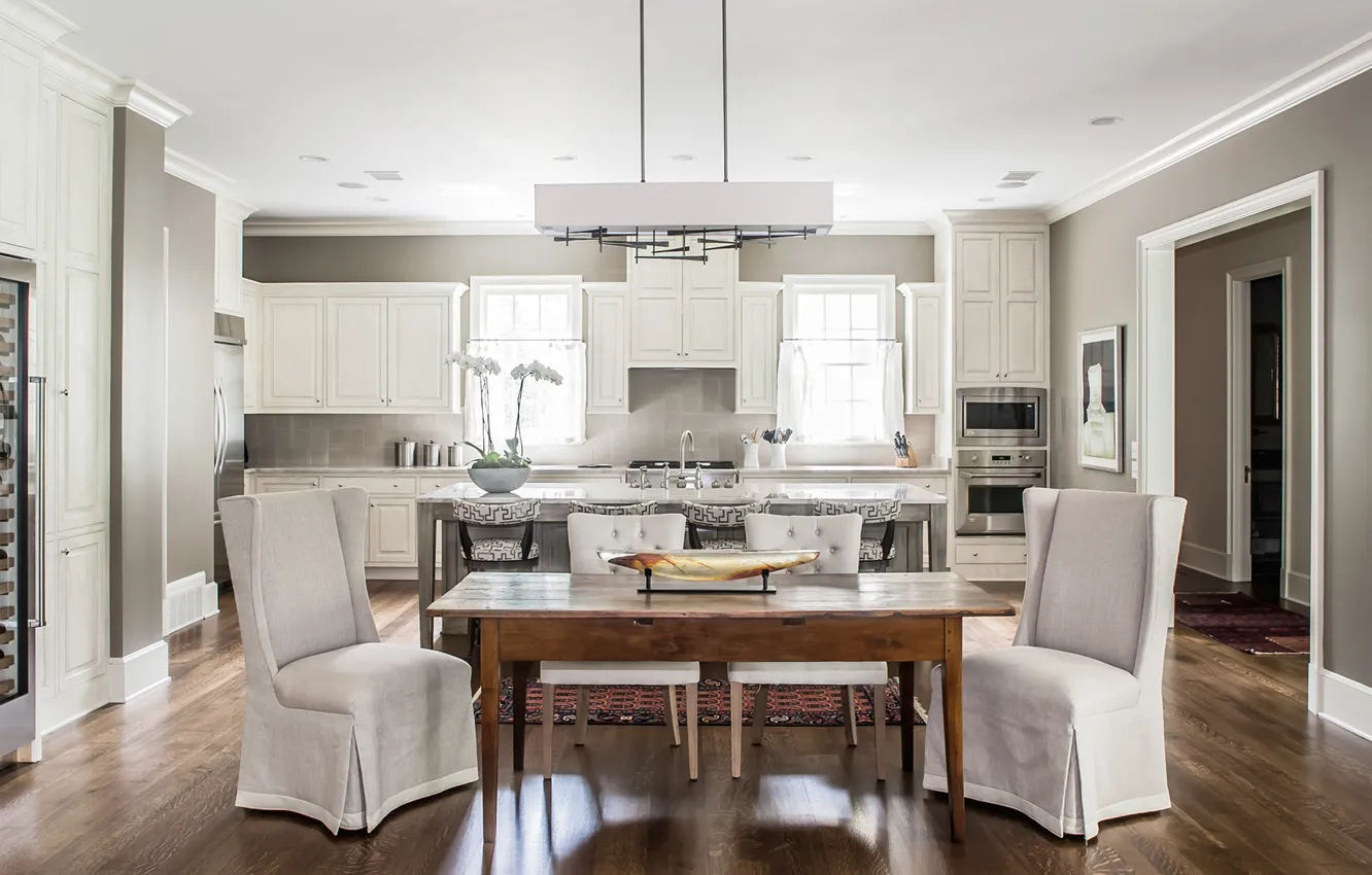 Обои интерьер, кухня, столовая, kitchen, by Lisa Mallory Interior на ...